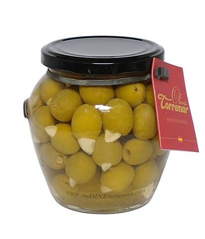 Torremar Garlic Stuffed Manzanilla Olives 580g Orcio – Medineterranean