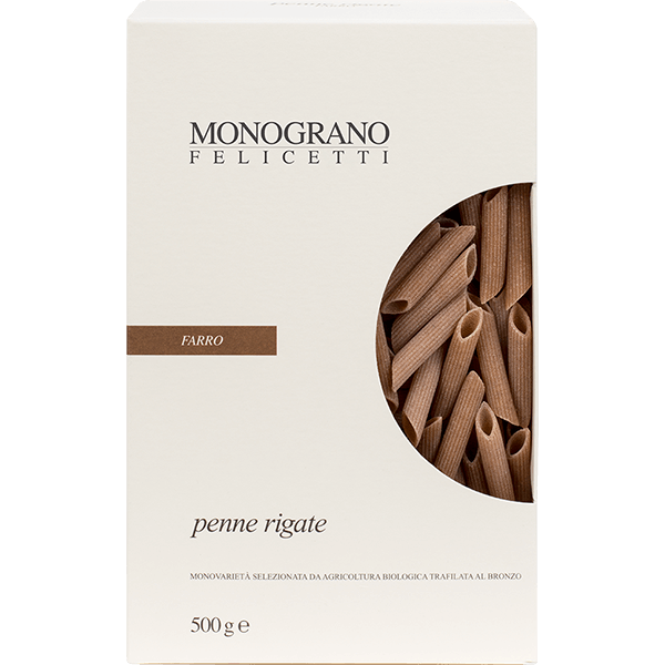 Monograno Felicetti Organic Farro Penne Rigate pasta – Medineterranean
